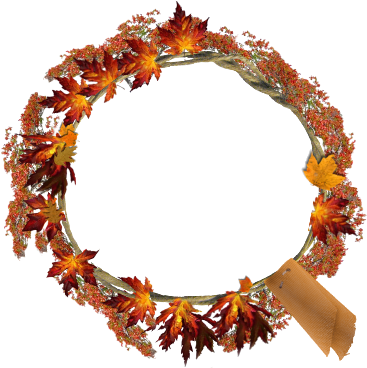Download Autumn Wreath Frame - Wreath PNG Image with No Background ...