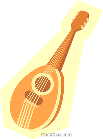 Mandolin Royalty Free Vector Clip Art Illustration - Illustration ...