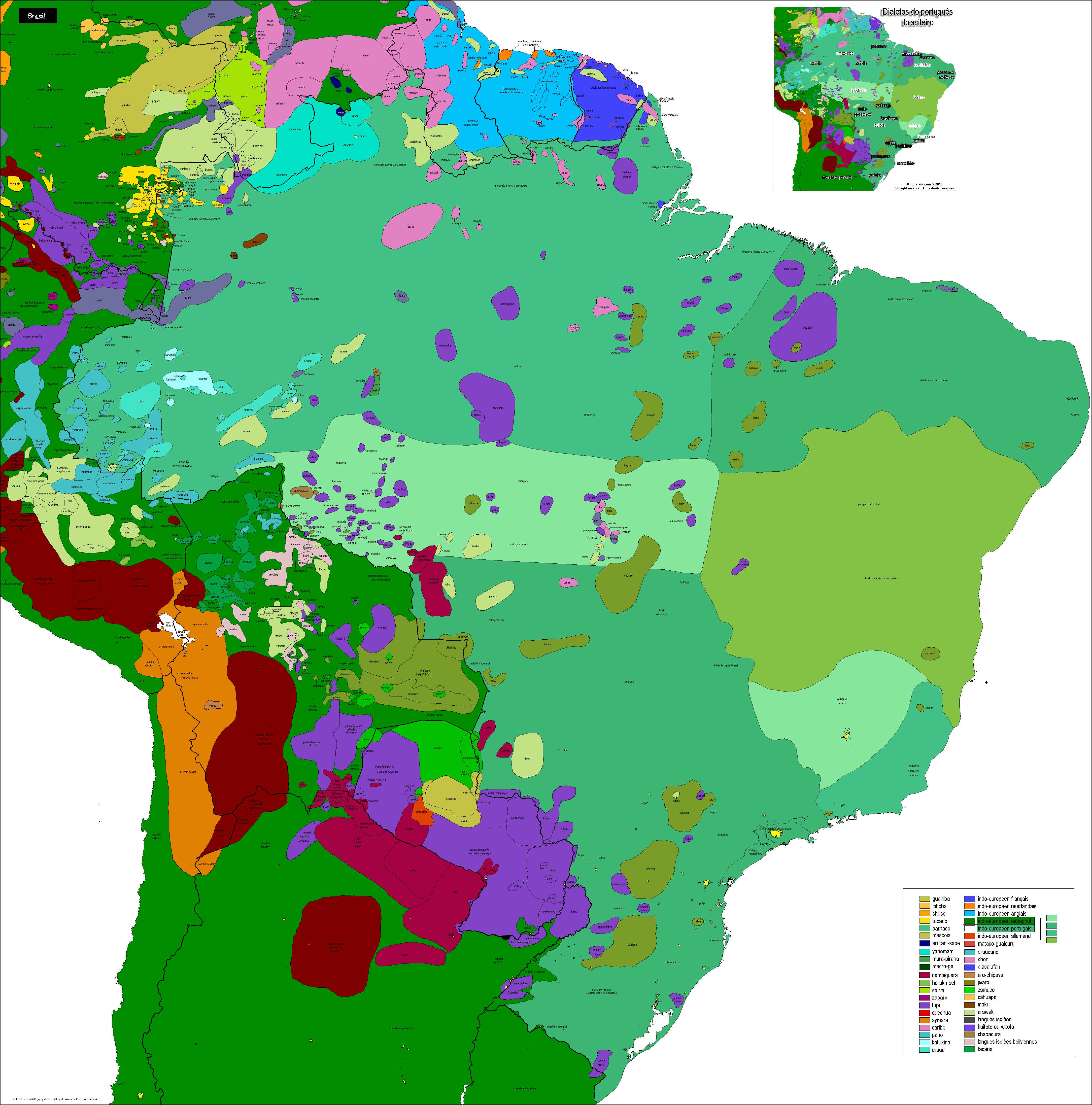 Download Linguistic Map Of Brazil PNG Image with No Background - PNGkey.com