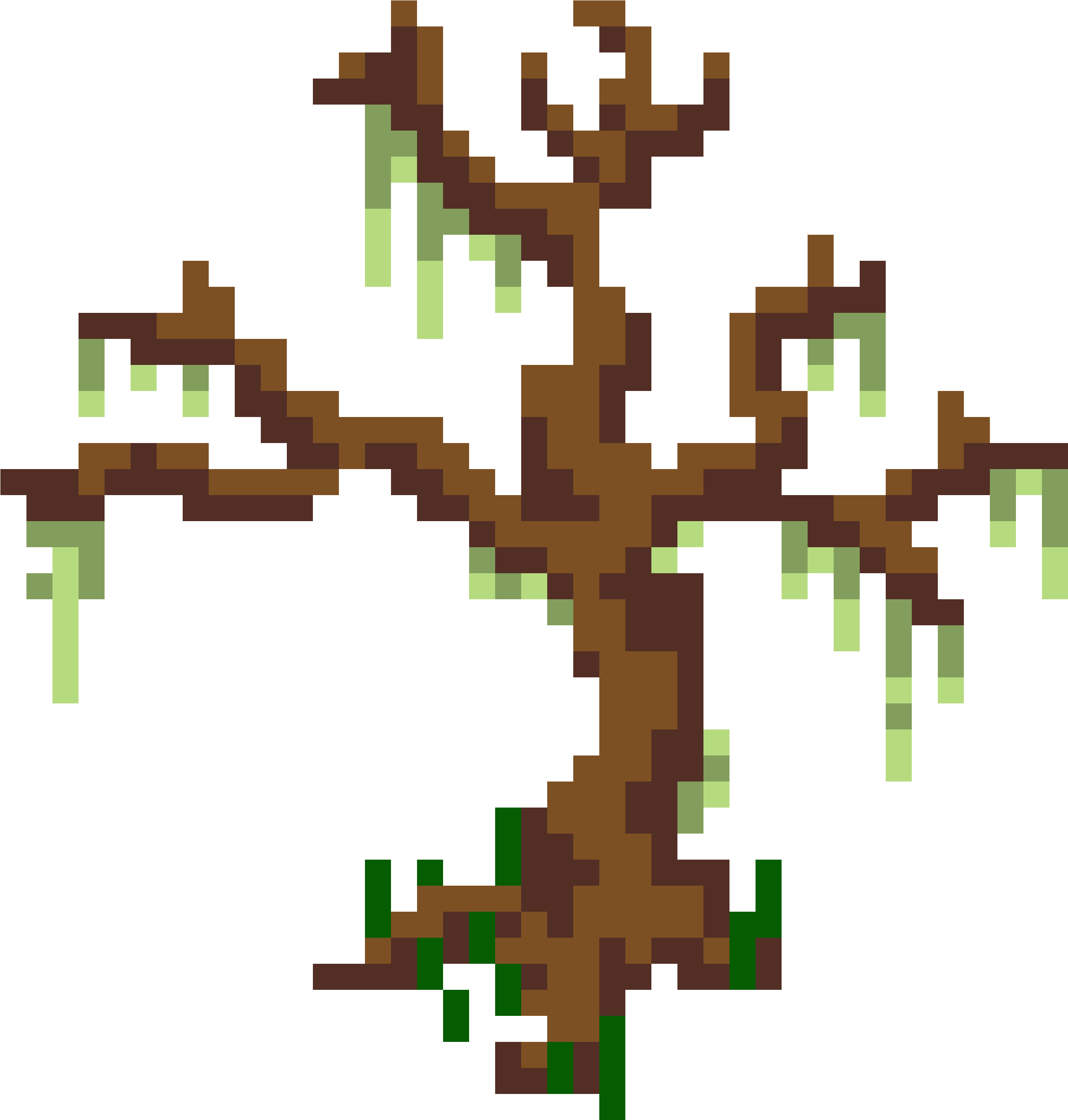 A Dead Tree - Dead Tree Pixel Art - Free Transparent PNG Download - PNGkey