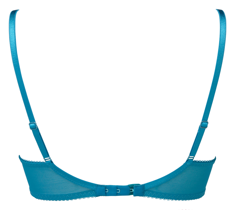 Superboost Lace Plunge Bra Enamel Blue Rear Shot - Women's Gossard Lace ...