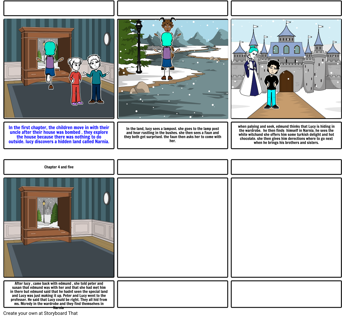 The Lion, The Witch, And The Wardrobe - Storyboard Chapter 1 Anthem ...
