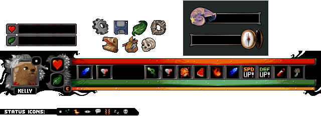 Download Terra - Hud - Pixel Art Game Hud PNG Image with No Background ...