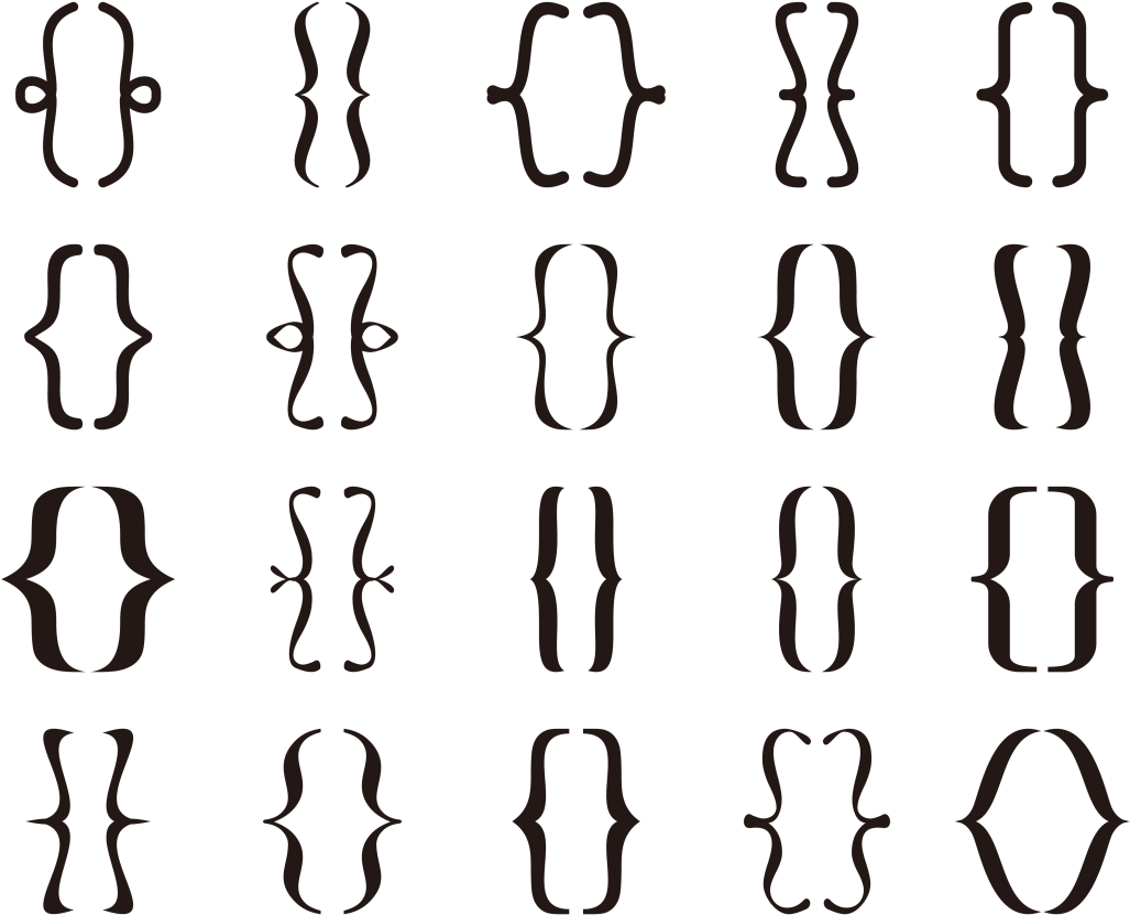 Download Bracket Icons Set Download Free Vector Art Stock - Bracket ...