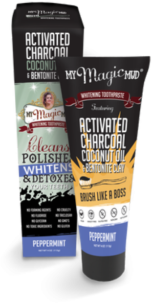 Download My Magic Mud - Activated Charcoal Whitening Toothpaste PNG ...