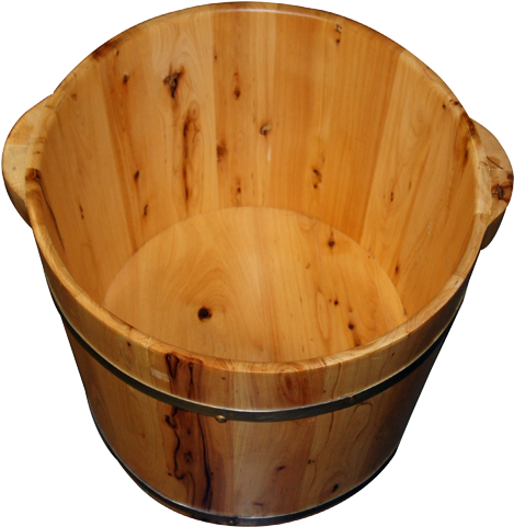 Download Wooden Foot Soaking Barrel Cask W/ Ear Handles - Foot PNG ...