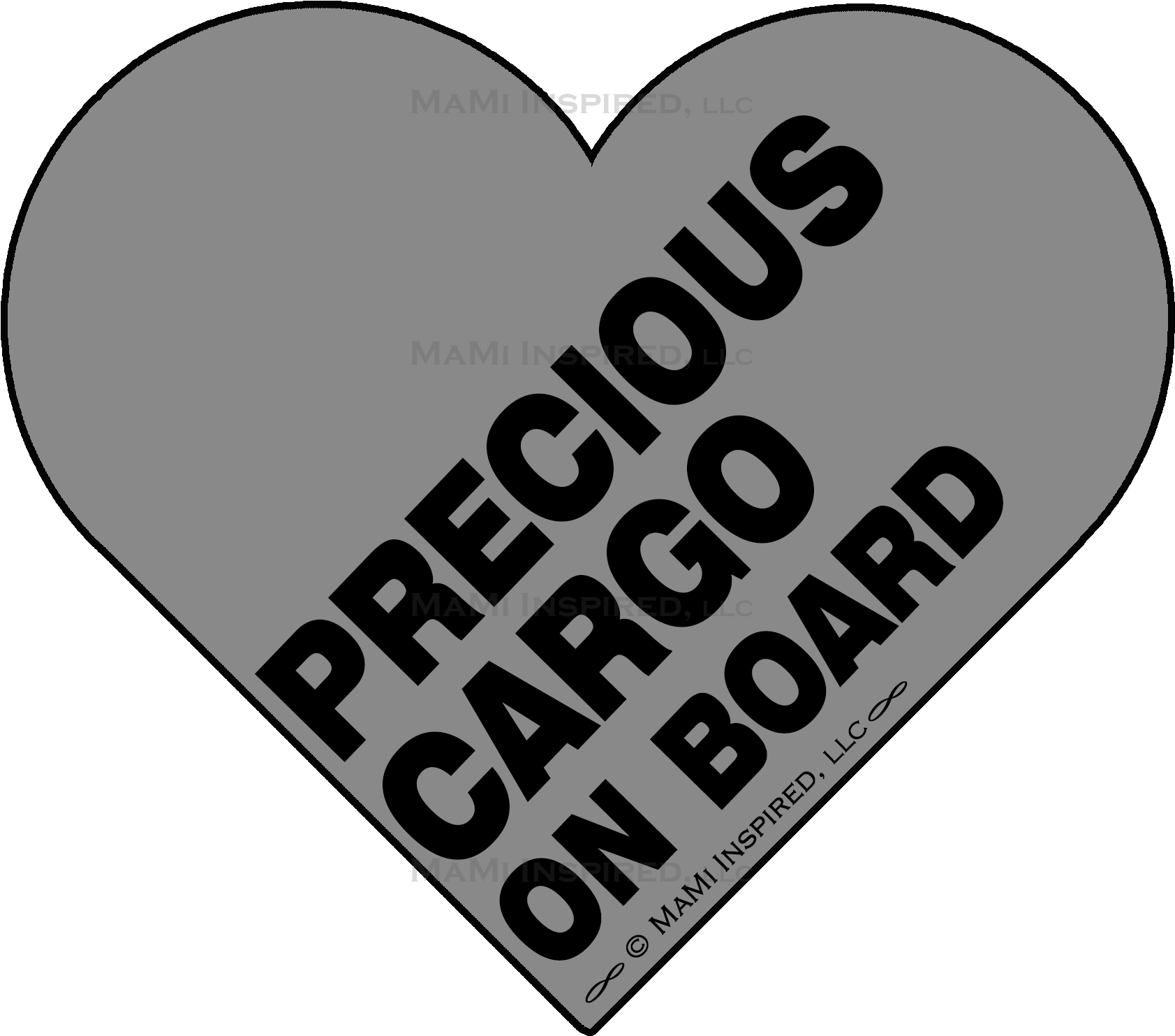 Download Precious Cargo On Board Babies On Board Baby Wording - Static ...