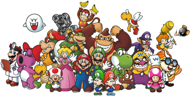 Various Nintendo Characters - Todos Os Personagens Do Mario - Free ...