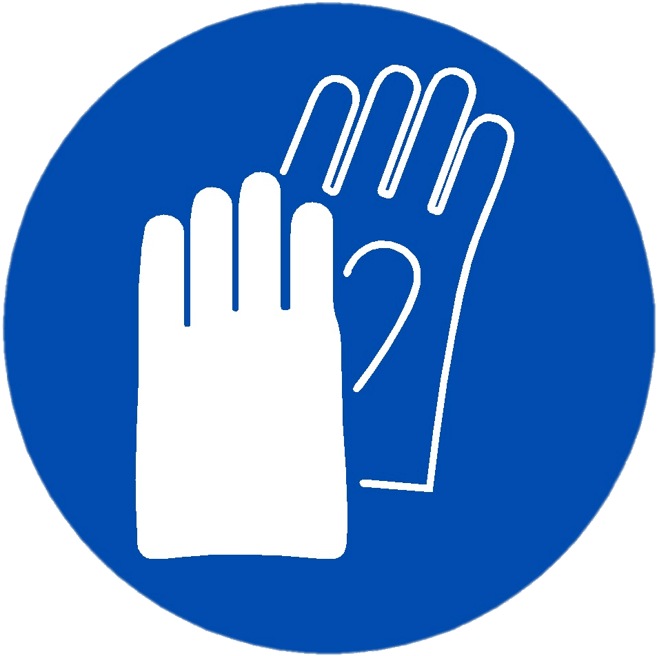 Hand Protection Symbol - Hand Protection Safety Sign - Free Transparent ...