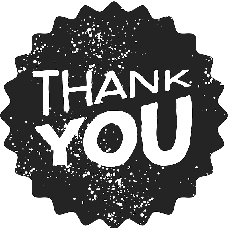 "thank You" Stamp With Distressed Background - Thank You Transparent ...