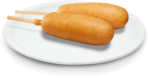 Corndog - Corn Dog On A Plate - Free Transparent PNG Download - PNGkey