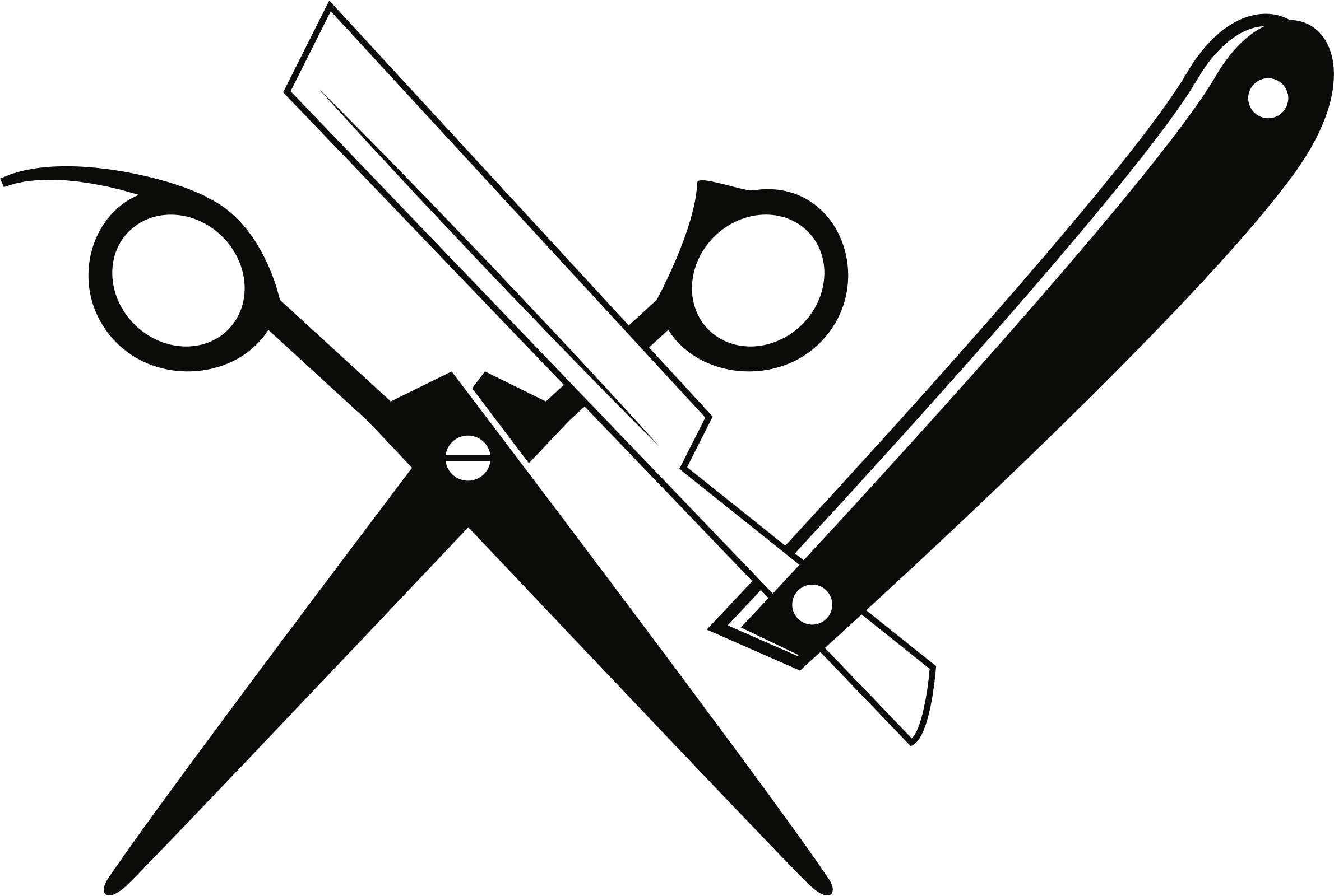 Download Razor And Scissors Barber Scissors Png - Straight Razor Clip ...