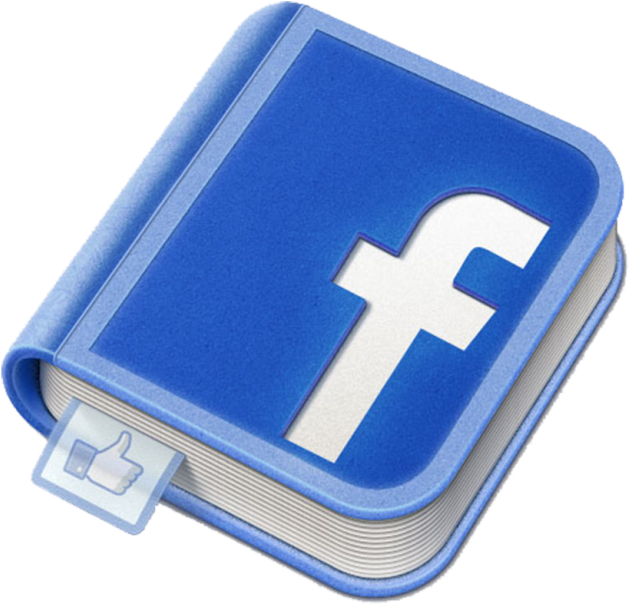 Download Fb Png Icon - Facebook Logo On A Book PNG Image with No ...