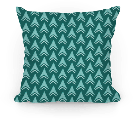 Download Teal Arrow Pattern Pillow - Cushion PNG Image with No ...