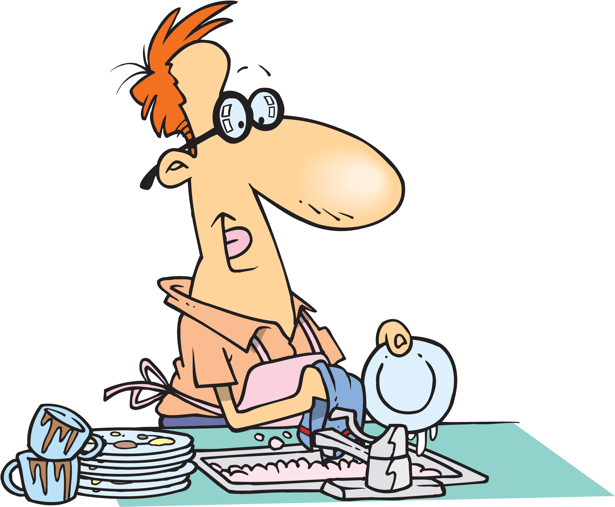 Download Dishes Cliparts - Do The Dishes Cartoon PNG Image with No ...