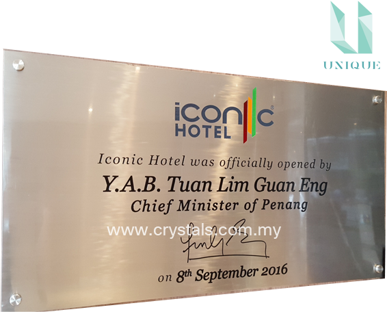 Download Sample Official Opening Plaque - Signage PNG Image with No ...