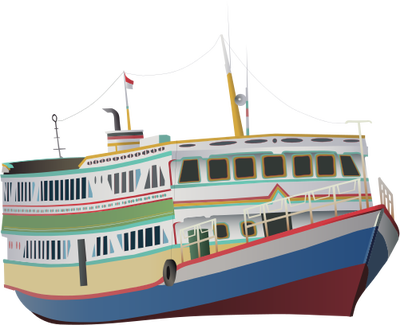 Drawn Boat Ferry Boat - Ferry Boats Vector - Free Transparent PNG ...