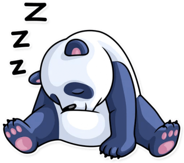Download Zzz Panda Sleep Sleepy - Cartoon PNG Image with No Background ...