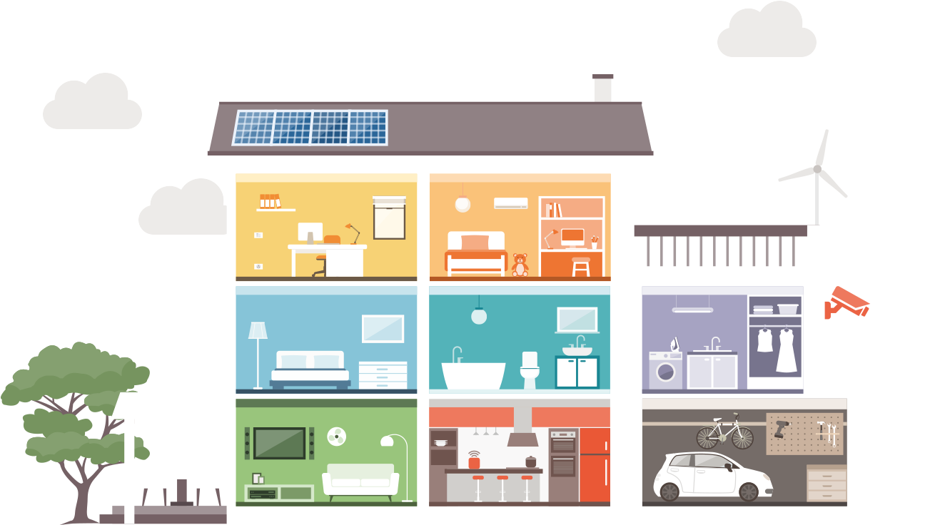 Download Lighting - Architecture Home Automation Diagram PNG Image with ...