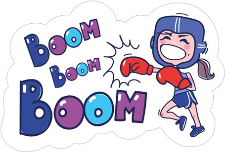 Download Boom Boom Boom Boxer Girl PNG Image with No Background ...
