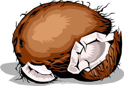 Download Coconut Pieces Royalty Free Vector Clip Art Illustration ...