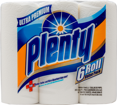 Download Plenty® Paper Towels - Plenty Paper Towels, Full Sheet, White ...