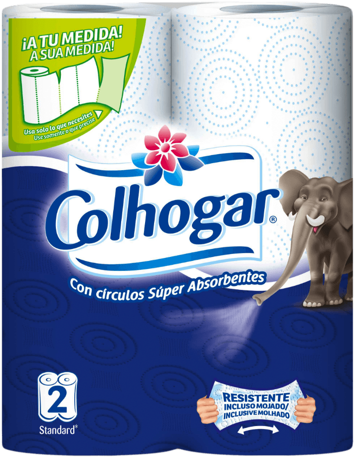 Download Colhogar Super Absorbent Paper Towels 2 Rolls 42 G - Rollo ...