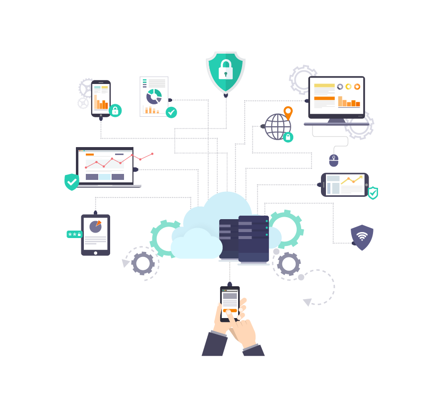 Download Sap Mobile Security-banner & Flat Concept Icon Design ...