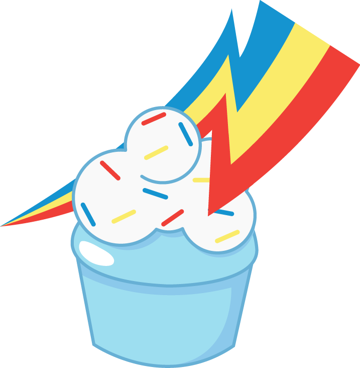 Shadowfoxgraphics, Cupcake, Cutie Mark, Food, Pony, - Mlp Rainbow Dash ...