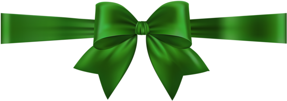 Download Green Bow Clip Art Deco Image - Clip Art PNG Image with No ...