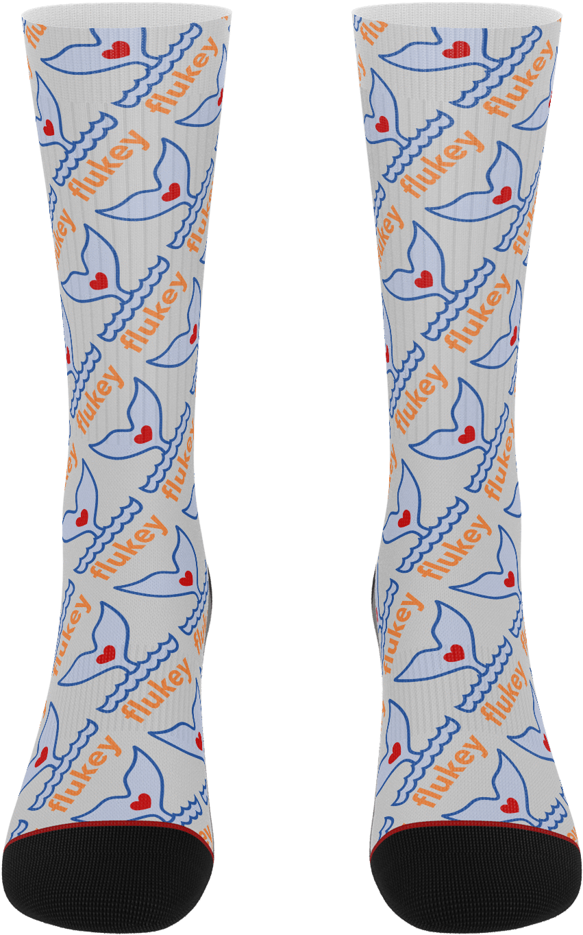 Download Flukey Pro-series Leg Sleeves In Sheephead Silver - Sock PNG ...