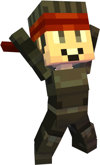 Download Low Poly 3d Model - Pixel Guy Animation Png PNG Image with No ...