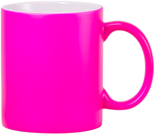 Download Up Mug Fluor Pink Web Blank - Neon Pink Mug PNG Image with No ...