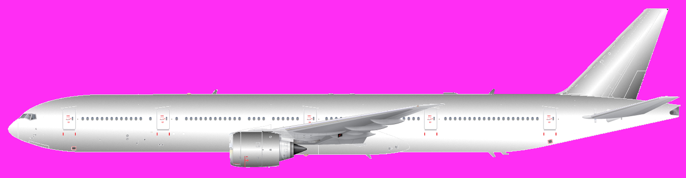 Download 9fx0vst ] - Boeing 777 300er Template PNG Image with No ...