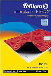 Download Pelikan Caja De 10 Hojas De Papel Calco Interplastic ...