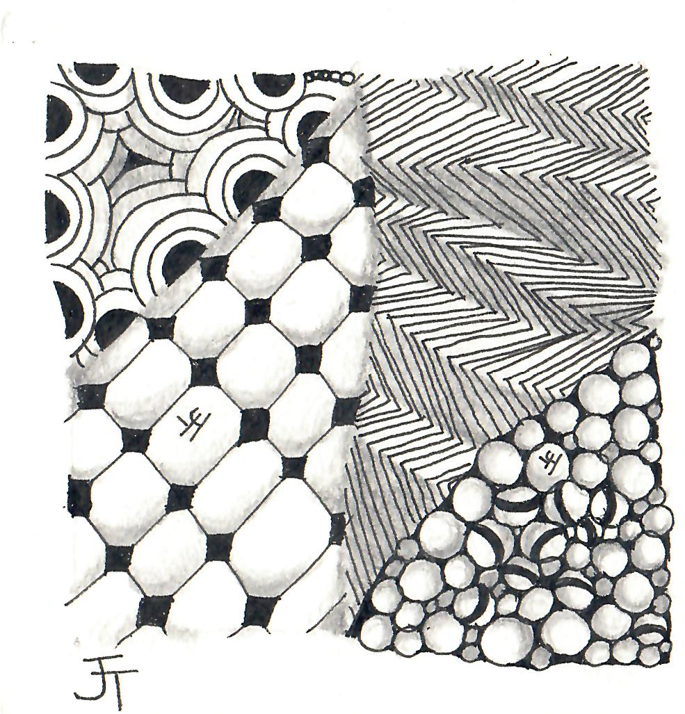 Download A Taste Of Zentangle ~ First Tile - Tile PNG Image with No ...