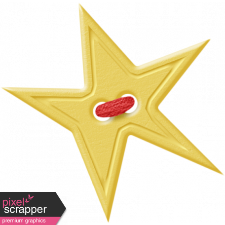 Yellow Star Button - Craft - Free Transparent PNG Download - PNGkey
