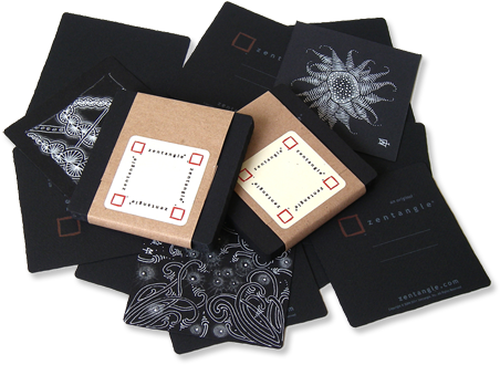 Download Zentangle Tiles Black Atc - Paper PNG Image with No Background ...