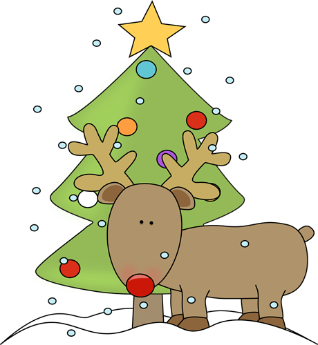 Cute Reindeer Christmas Clipart - Christmas Day - Free Transparent PNG ...