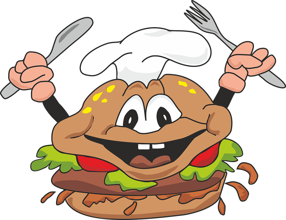 Hamburger Clipart Transparent Food Pencil And In Color - Eating Burger ...