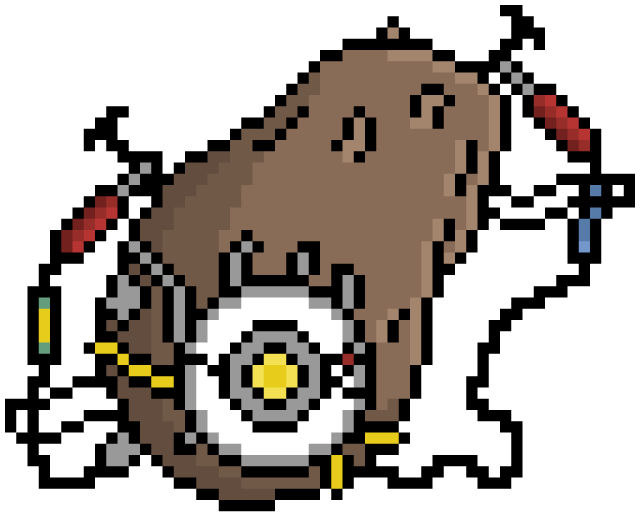 Download Super Potato - Glados Potato Pixel Art PNG Image with No ...