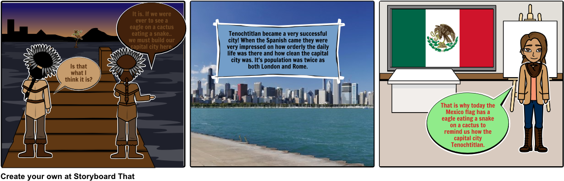 Aztec City - Tenochtitlan - Todas Las Banderas De Mexico - Free ...