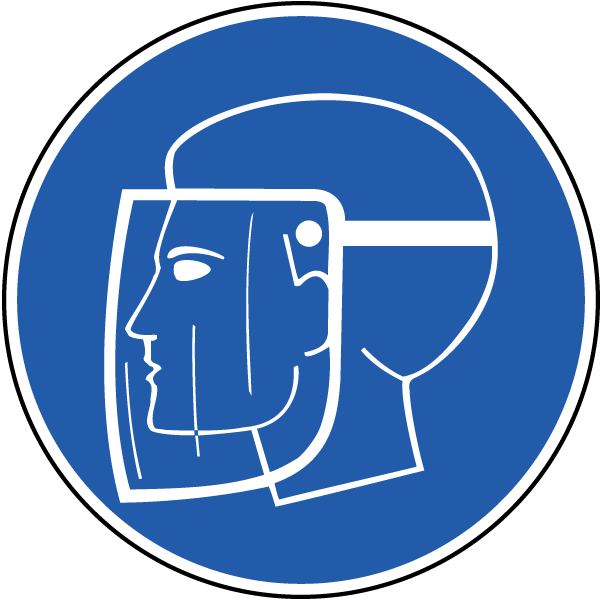 Download Wear Face Shield Label - Face Shield Icon Png PNG Image with ...