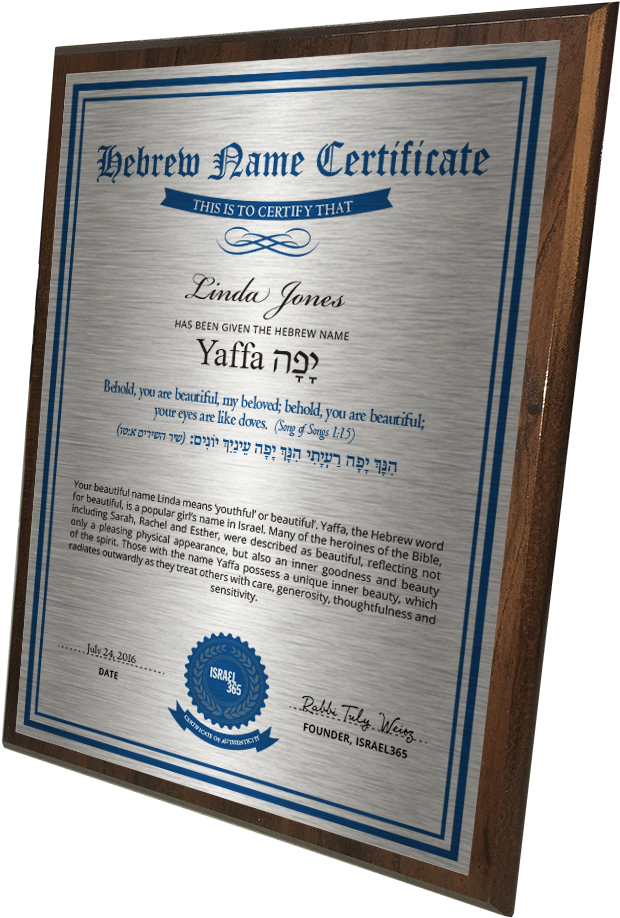 Download Hebrew Name Plaques - Poster PNG Image with No Background ...