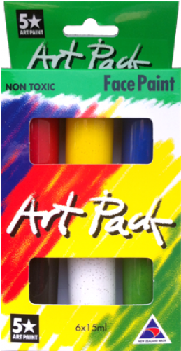 Download Art Pack - Face Paint Set 6 Colors 15ml PNG Image with No ...