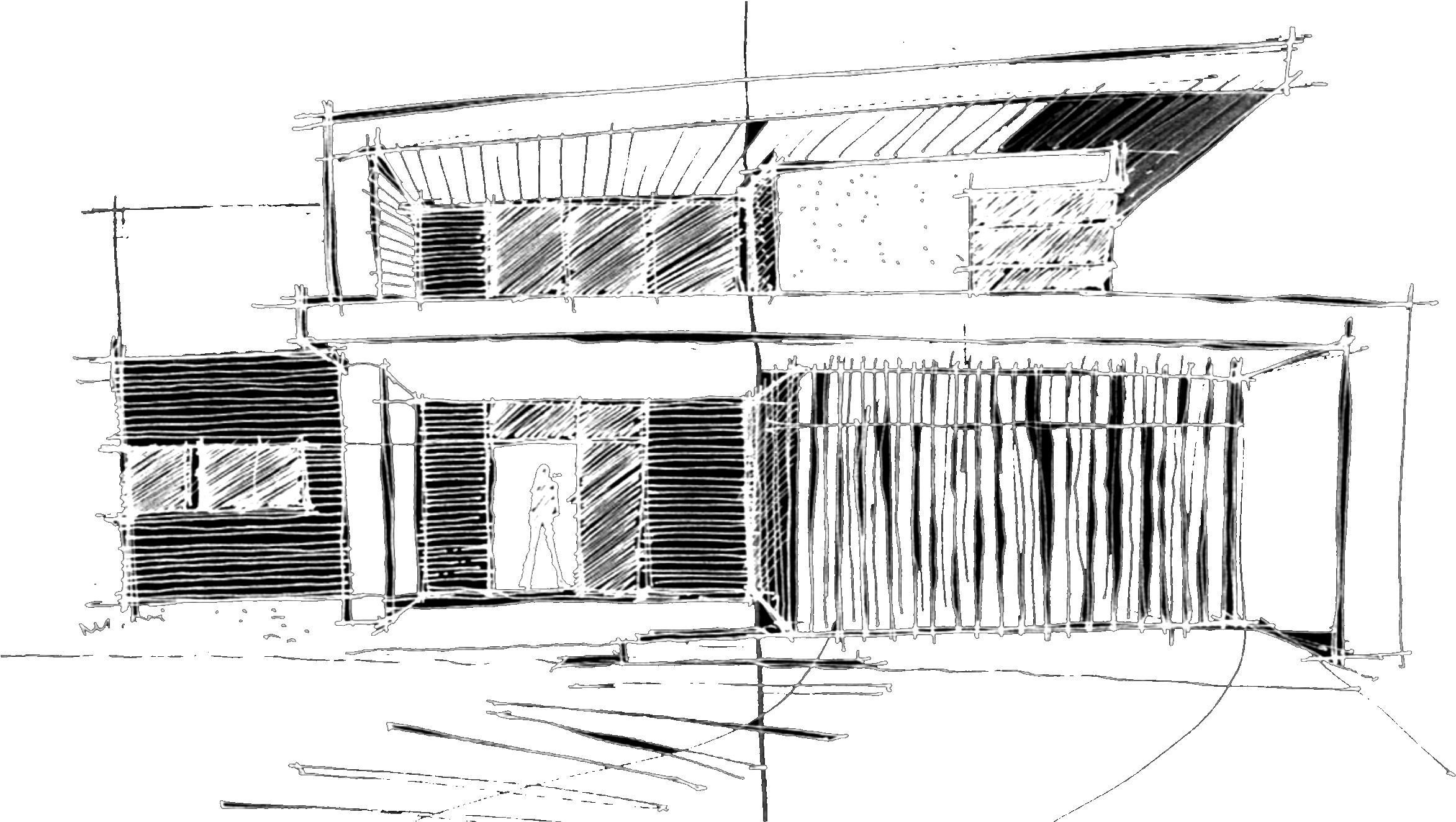 Download Modern House Sketch - House PNG Image with No Background ...