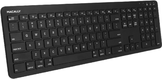 Download Black 110-key Slim Wireless Rf Keyboard For Mac - Computer ...
