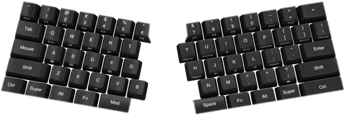 Download Ultimate Hacking Keyboard - Computer Keyboard PNG Image with ...