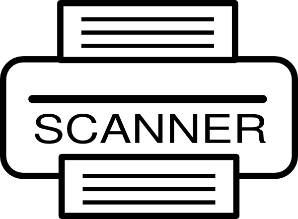 Scanner Clipart Black And White