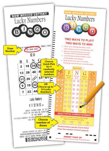 Lucky Numbers Bingo Illustrated Instructions - Lottery - Free ...